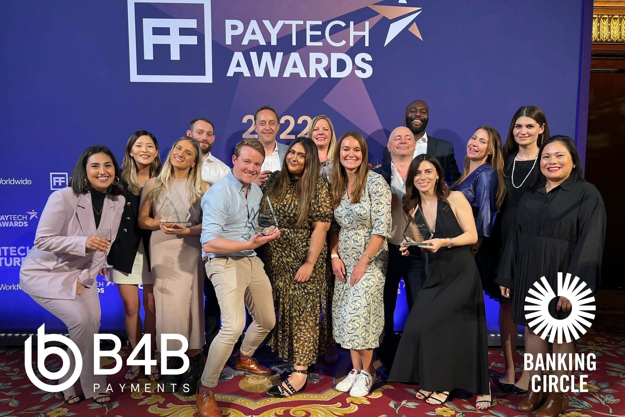 B4B Payments are proud to have won the PayTech Award 2022! - B4B Payments